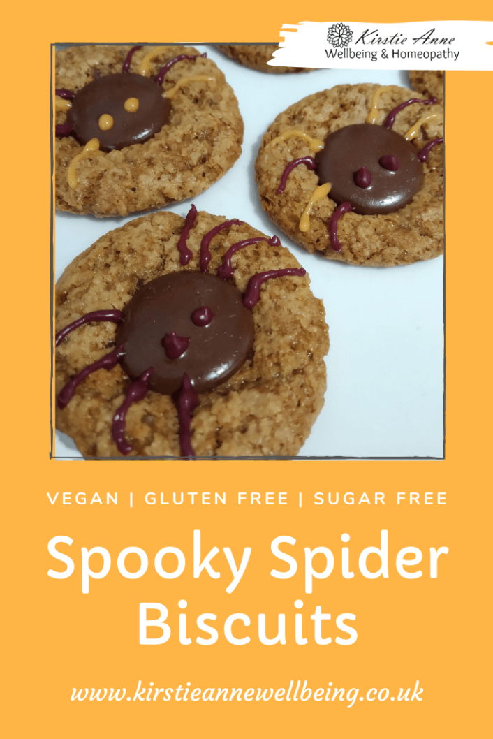 Spooky Spider Biscuits (gf, df, sf, vegan) – Kirstie Anne Wellbeing